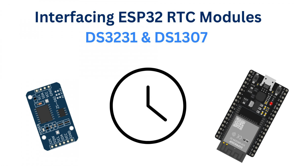 Esp32 Rtc Using Ds3231 And Ds1307 Modules In Arduino Ide 6085