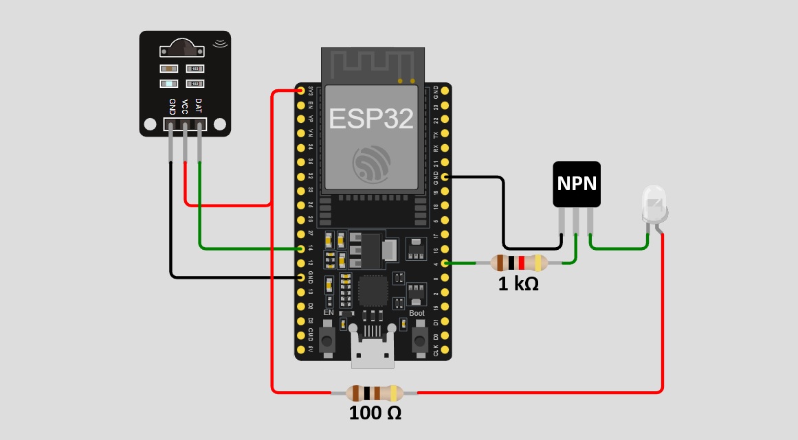 ESP32 Universal IR Remote: Send IR Signals Using the ESP32